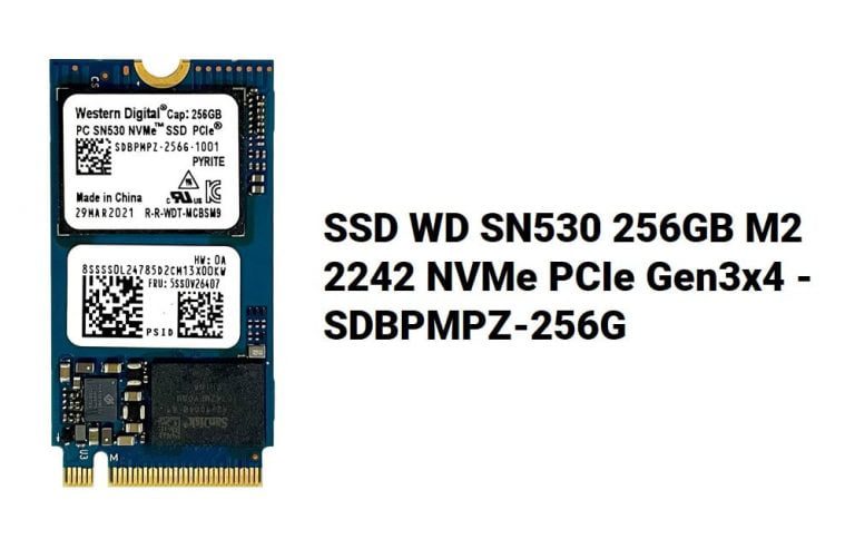 SSD WD SN530 256GB M2 NVMe PCIe Gen3x4 – 256G